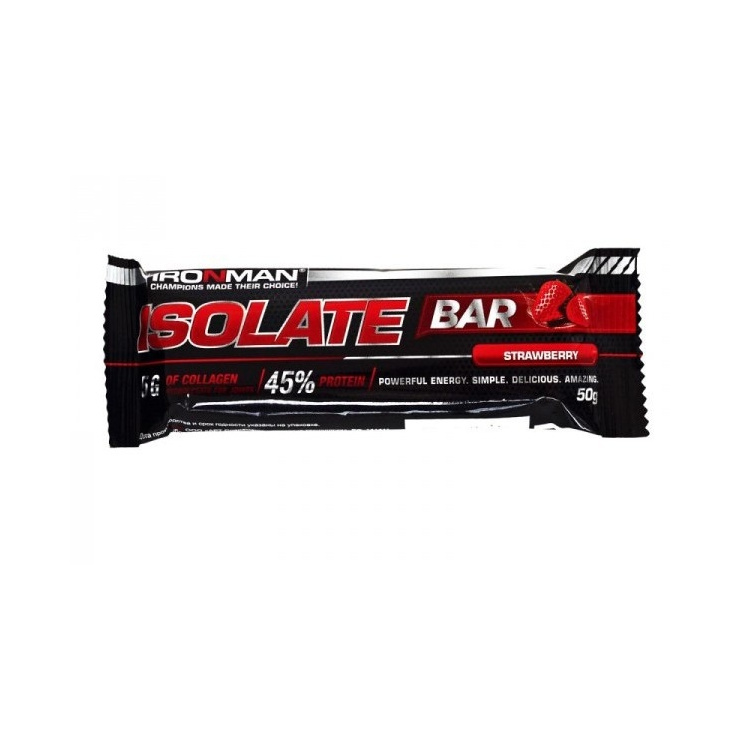 Батончик IRONMAN Isolate Bar 50гр. :: Энергетические батончики купить в ...